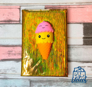 Pack de libreta escarchada de corazon - Eletech