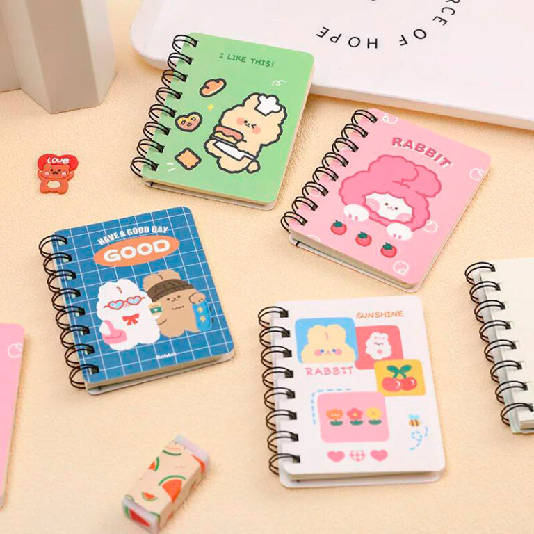 Mini libreta diseño de Conejo y Oso | Eletech