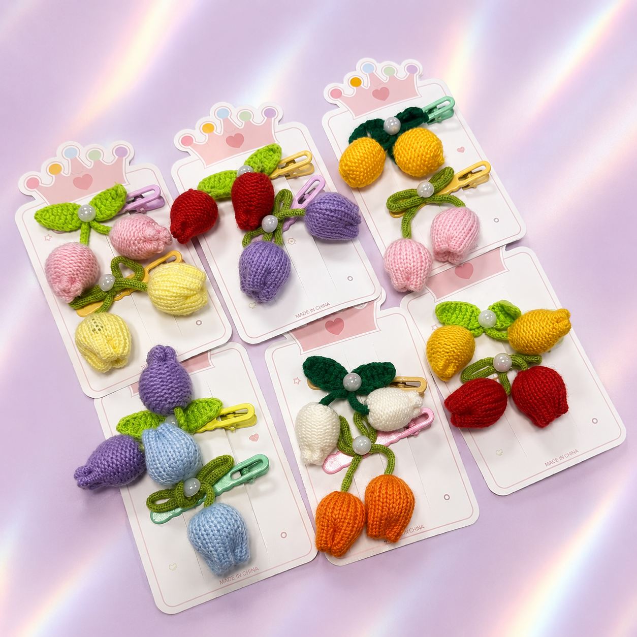 Set de 2 Mini Pinches Tulipán Kawaii | Eletech